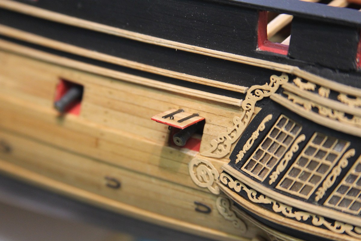 Outboard Hull Details & Gunport Lids – The Lehman Shipyard