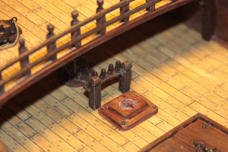 Deck Fixtures – Main Mast Pin Rail – The Lehman Shipyard